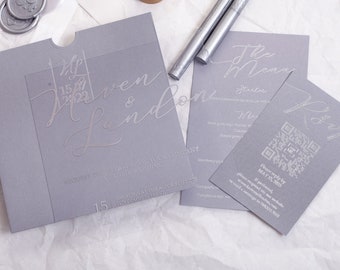 Acetate Wedding Invitation - Etsy