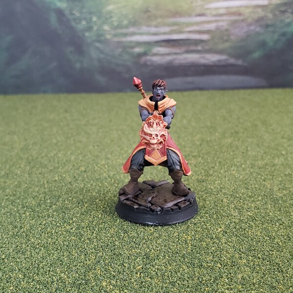 Fire Genasi Miniature - Etsy