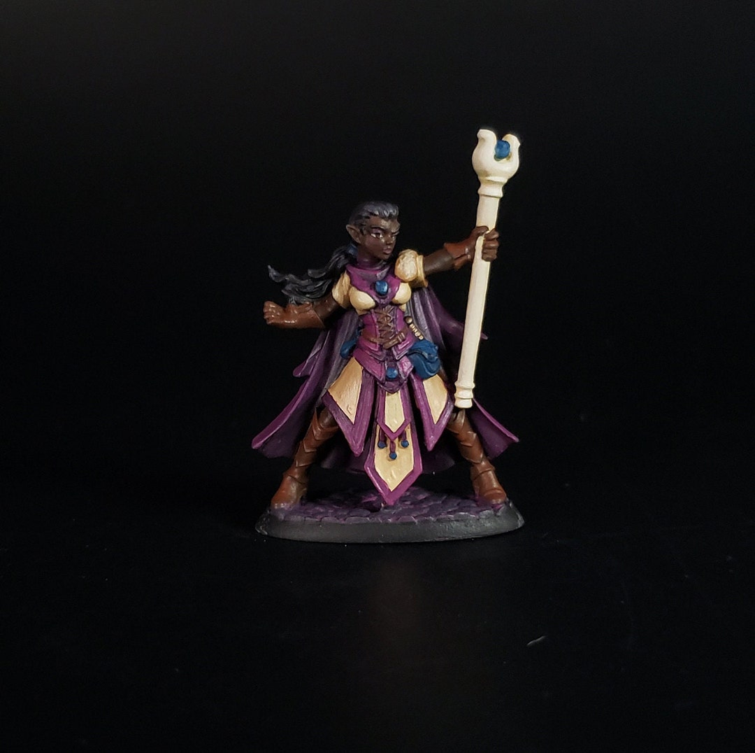Alaedril Starbloom Female Spell Caster Miniature for Ttrpgs for DND for ...