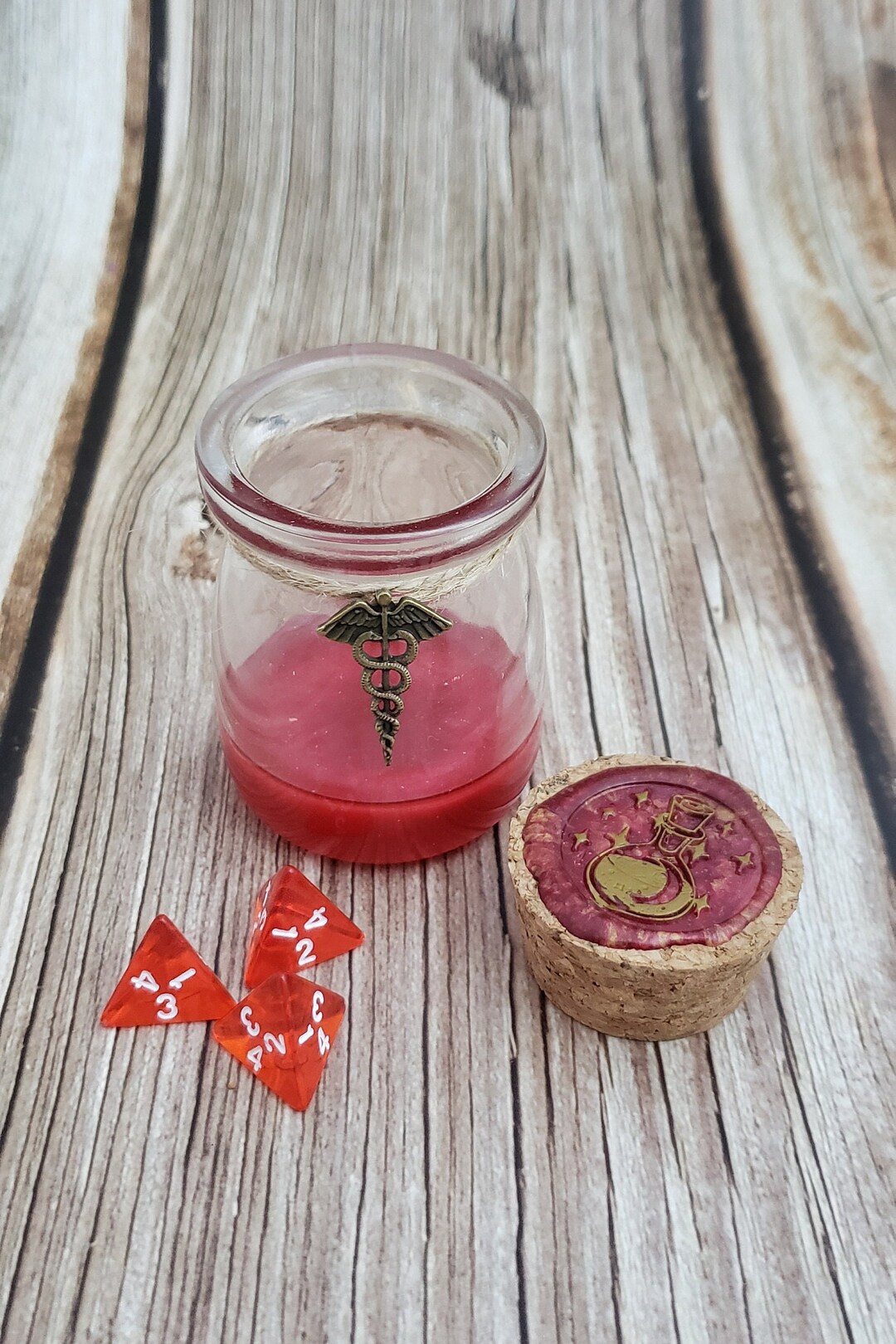 Healing Potion Dice Display Dice Potion Red Dice - Etsy