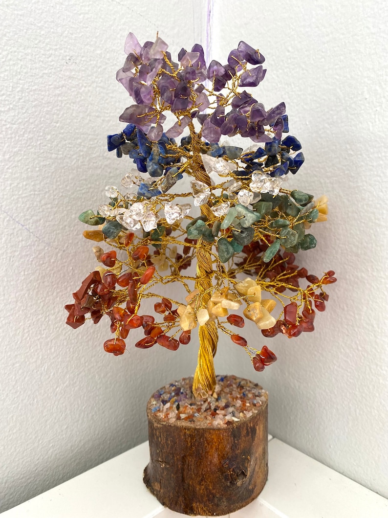 Home Decor | Seven Chakra Crystal | New Home Gift | Tree of Life ...