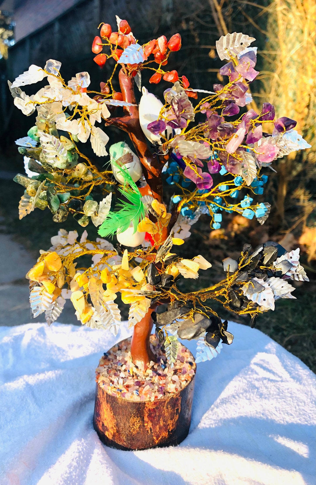 Crystal Tree of Life | Wire Wrapped Tree Housewarming Gift | Seven ...