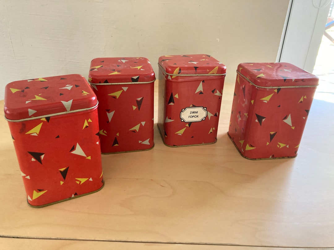 Soviet Tin Boxes for Kitchen - Etsy