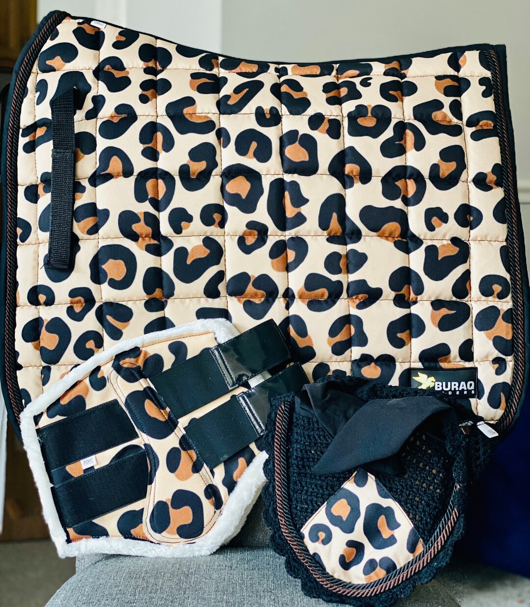 Leopard and Tiger Print Saddle Pads and Matching Sets With Bonnets and ...
