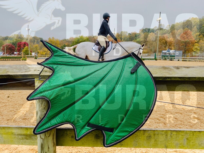 Glittery Dragon Saddle Pad Handmade Dragon Wing Glittery - Etsy