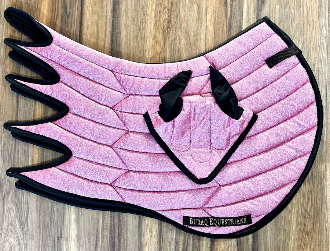 Sparkly Angel Wings Saddle Pad Sets; Stylish Glittery Equestrian ...
