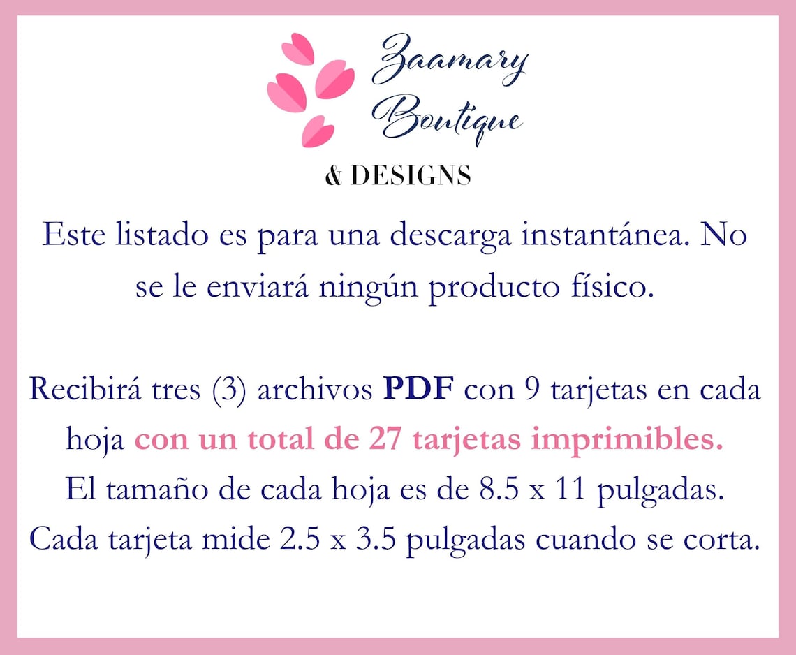 27 Tarjetas Imprimibles De Afirmaciones Positivas: Spanish Positive ...