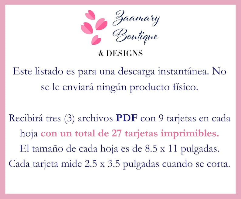 27 Tarjetas Imprimibles De Afirmaciones Positivas: Spanish Positive ...