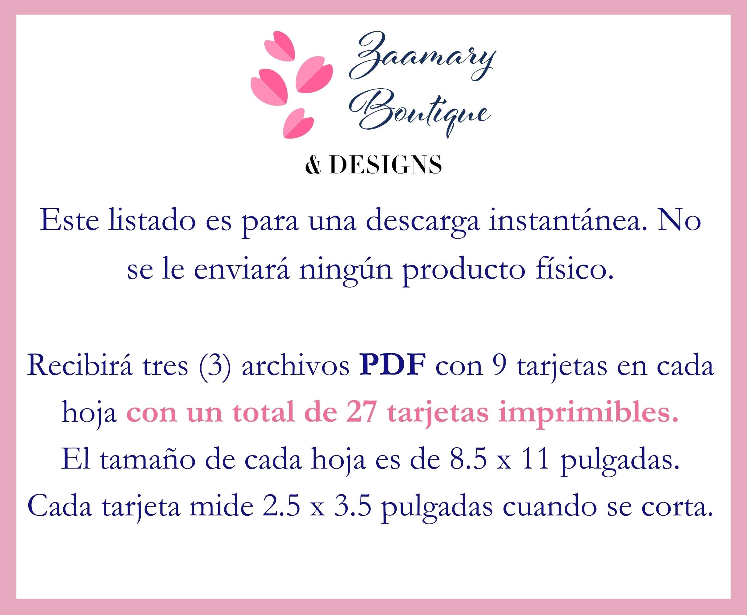 27 Tarjetas Imprimibles De Afirmaciones Positivas: Spanish Positive ...