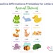27 Animal Themed Positive Affirmation Printable Cards for Young Minds ...