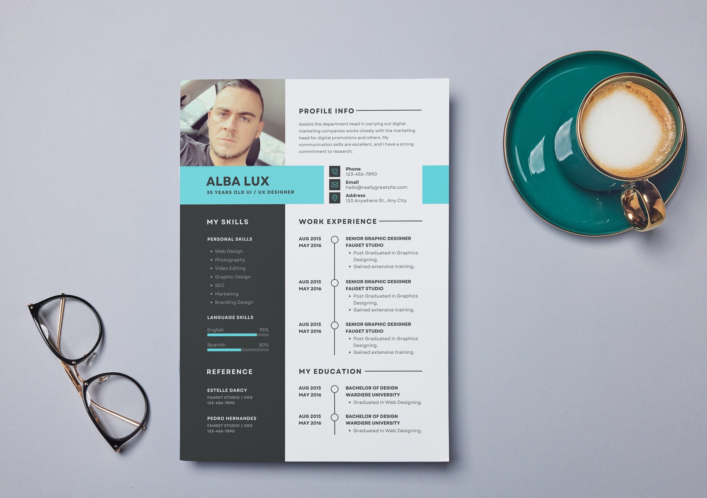 Resume Template Curriculum Vitae Professional Resume CV Resume CV ...