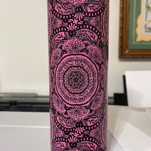 Personalized Hidden Curse Word Mandala Tumbler, Curse Word Mandala ...