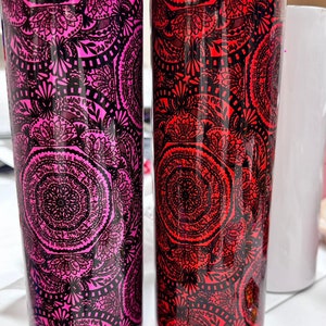 Personalized Hidden Curse Word Mandala Tumbler, Curse Word Mandala ...