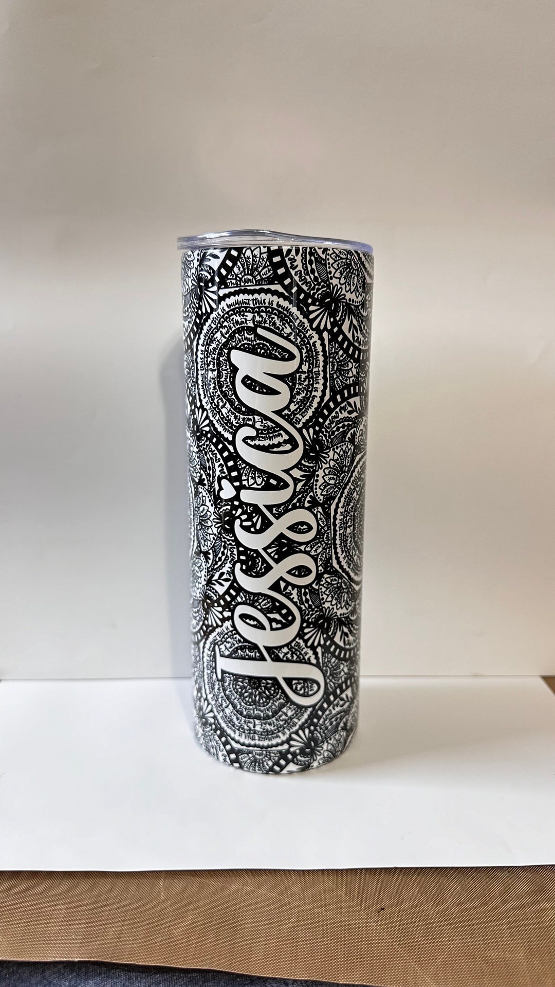 Personalized Hidden Curse Word Mandala Tumbler, Curse Word Mandala ...