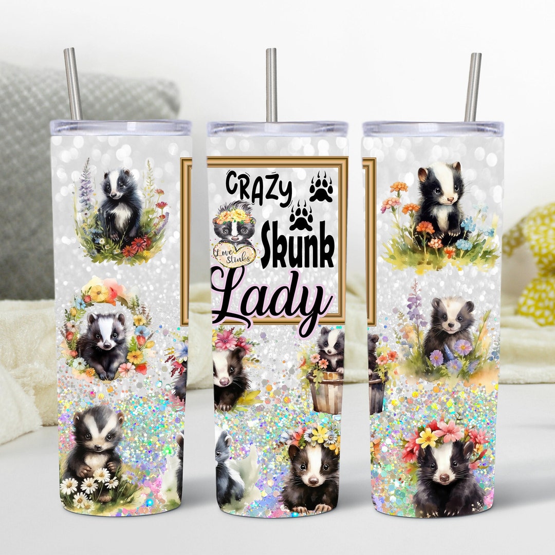 Crazy Skunk Lady 20oz Tumbler Pet Skunk Gift for Skunk - Etsy