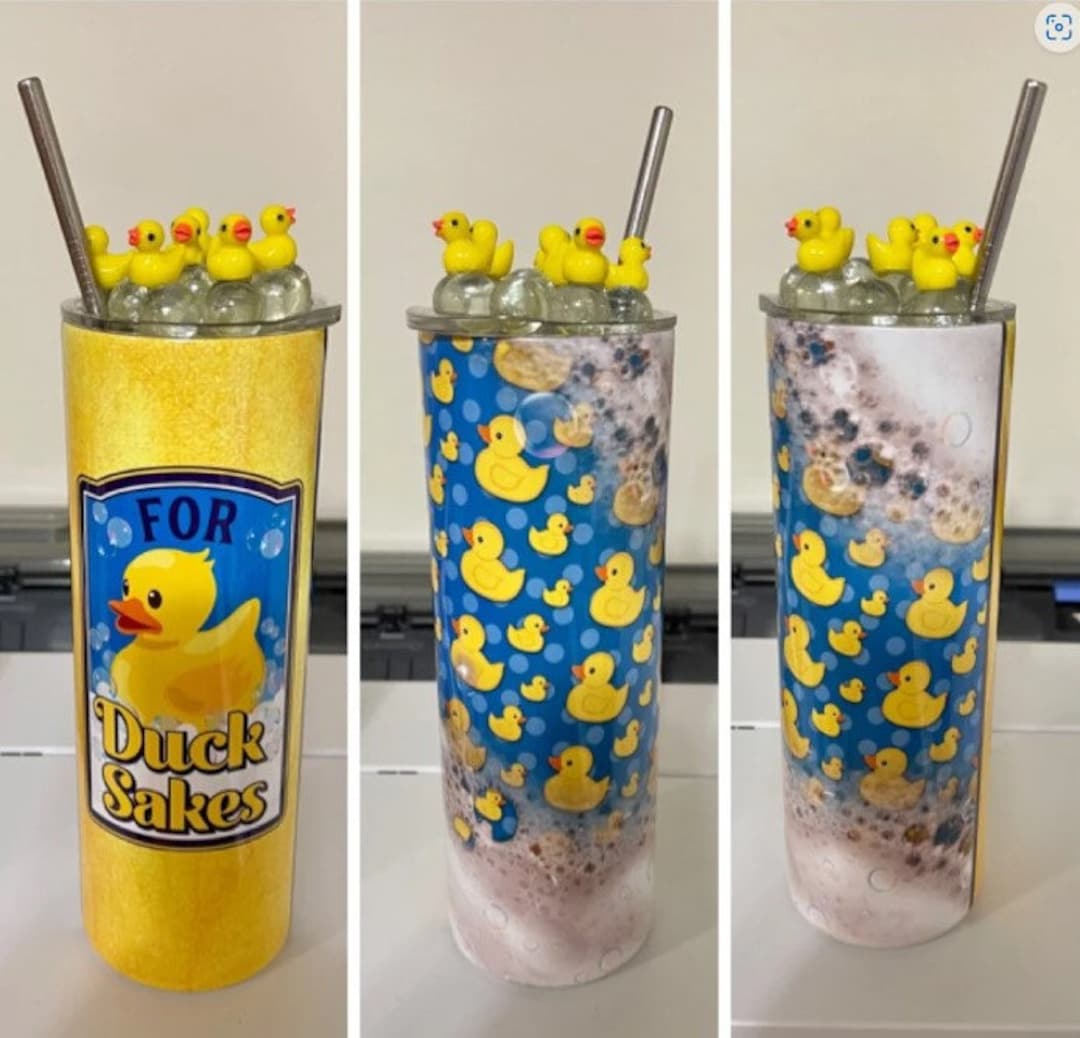 For Duck Sakes Tumbler With Topper, Duck Cup, Funny Duck Tumbler ...