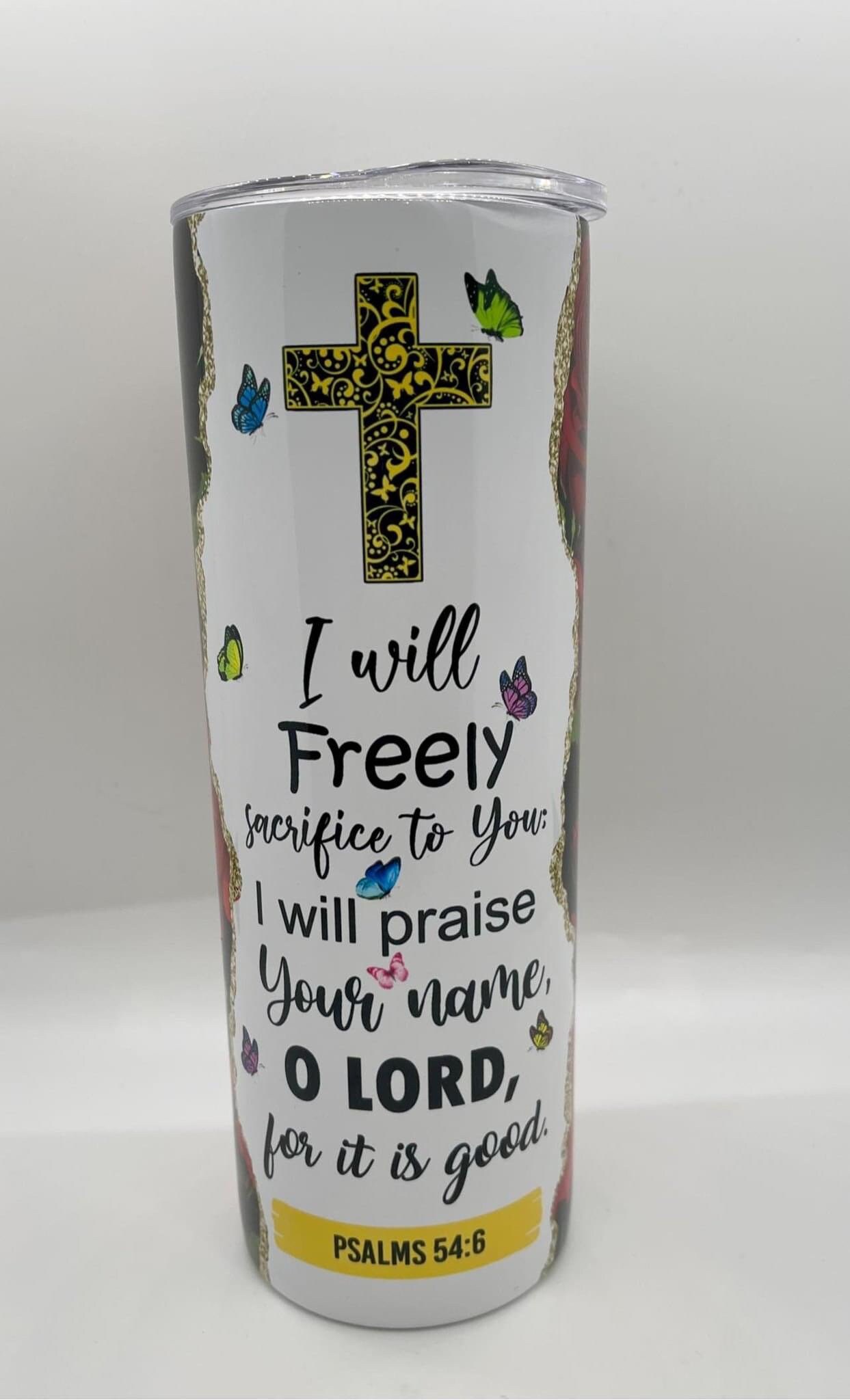 Bible Verse Tumbler, Bible Affirmations Tumbler, Christian Bible Verse ...