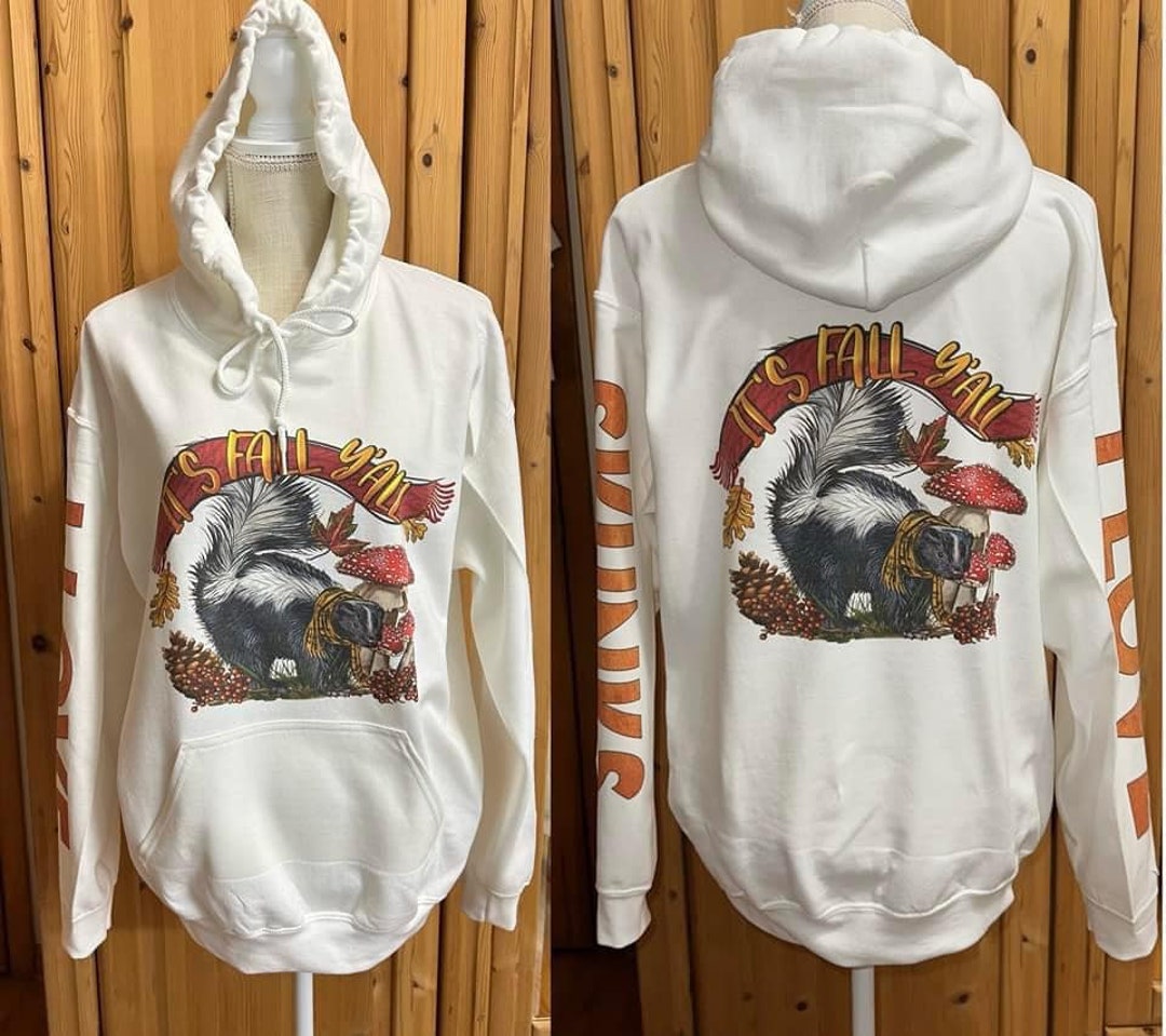 It's Skunk Fall Hoodieskunk Hoodiecrazy Skunk Lady - Etsy