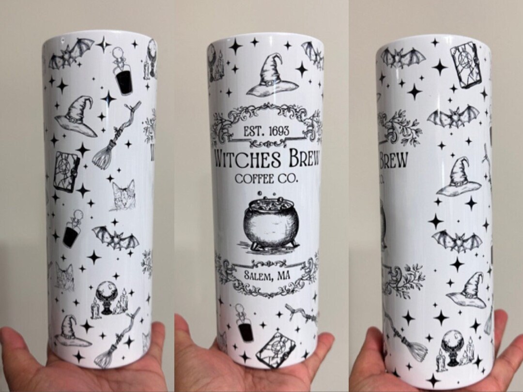 Witches Brew Tumbler, Witches Cup, Halloween Cup, Trick or Treat, Witch ...