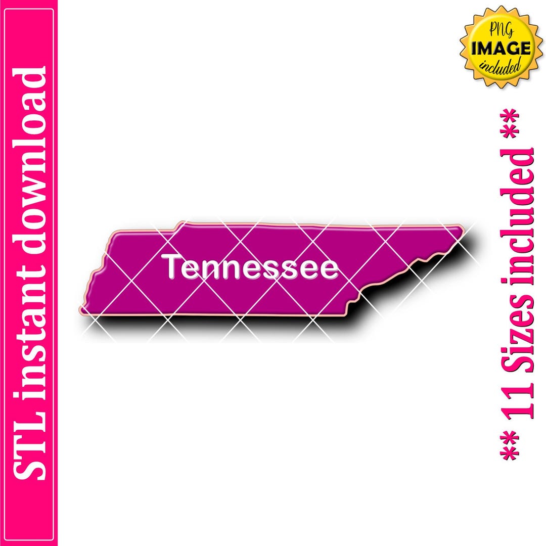 Tennessee Map Cookie Cutter STL File, 11 Sizes (digital Download) - Etsy