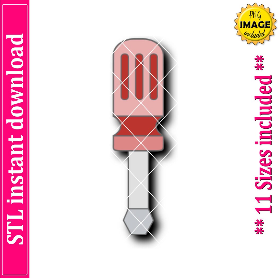 Screwdriver Cookie Cutter STL File, 11 Sizes (digital Download) - Etsy