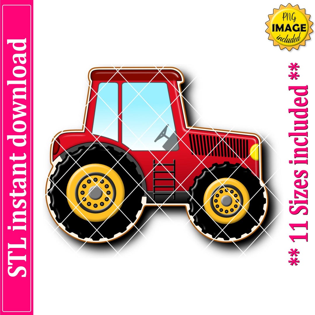 Farm Tractor Cookie Cutter STL File, 11 Sizes (digital Download) - Etsy