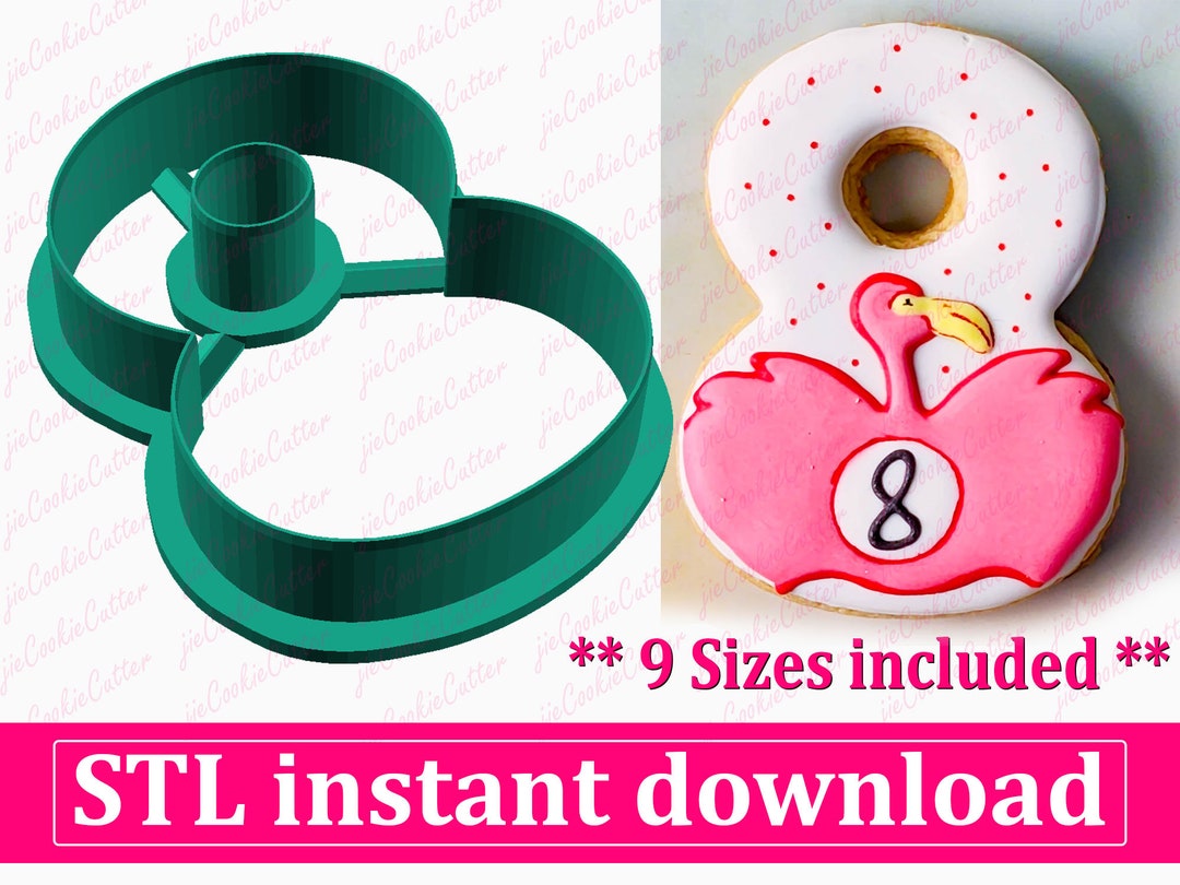 Number Eight Cookie Cutter STL File Instant Download STL - Etsy