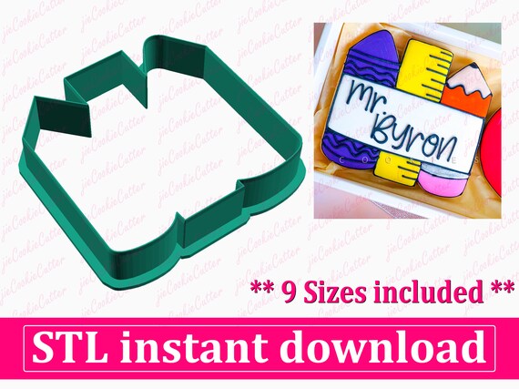 Stationary Cookie Cutter STL File Instant Download STL Cookie | Etsy