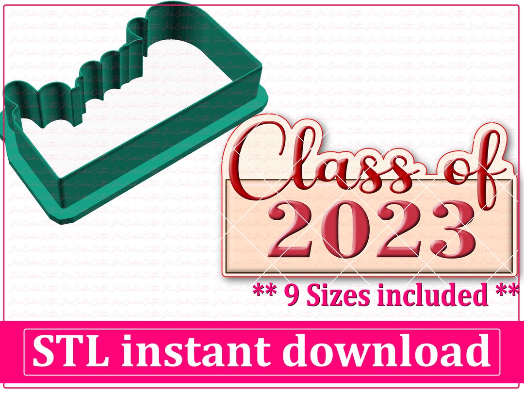 Class of Plaque Cookie Cutter STL File Instant Download, STL Cookie ...