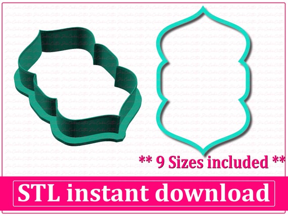 Plaque Cookie Cutter STL File Instant Download STL Cookie | Etsy