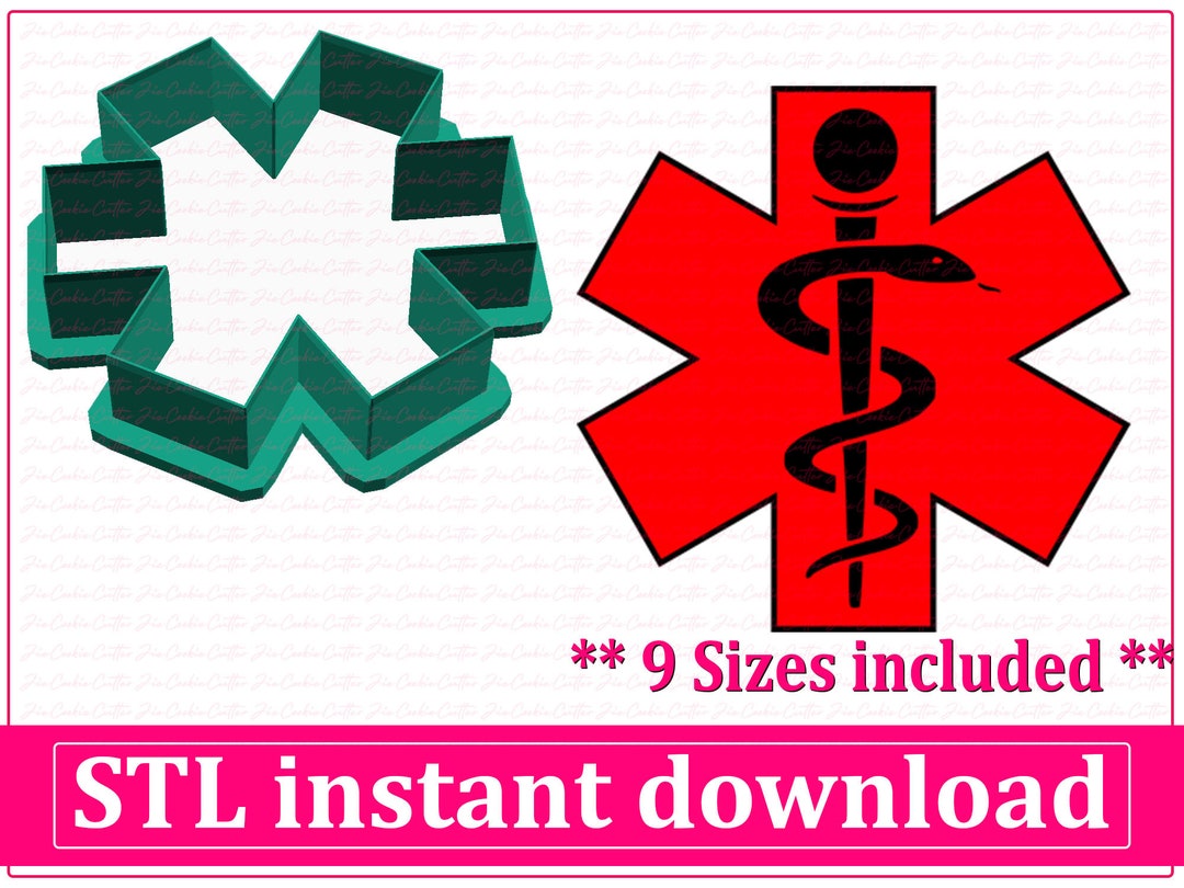 Pharmacy Logo Cookie Cutter STL File Instant Download STL - Etsy