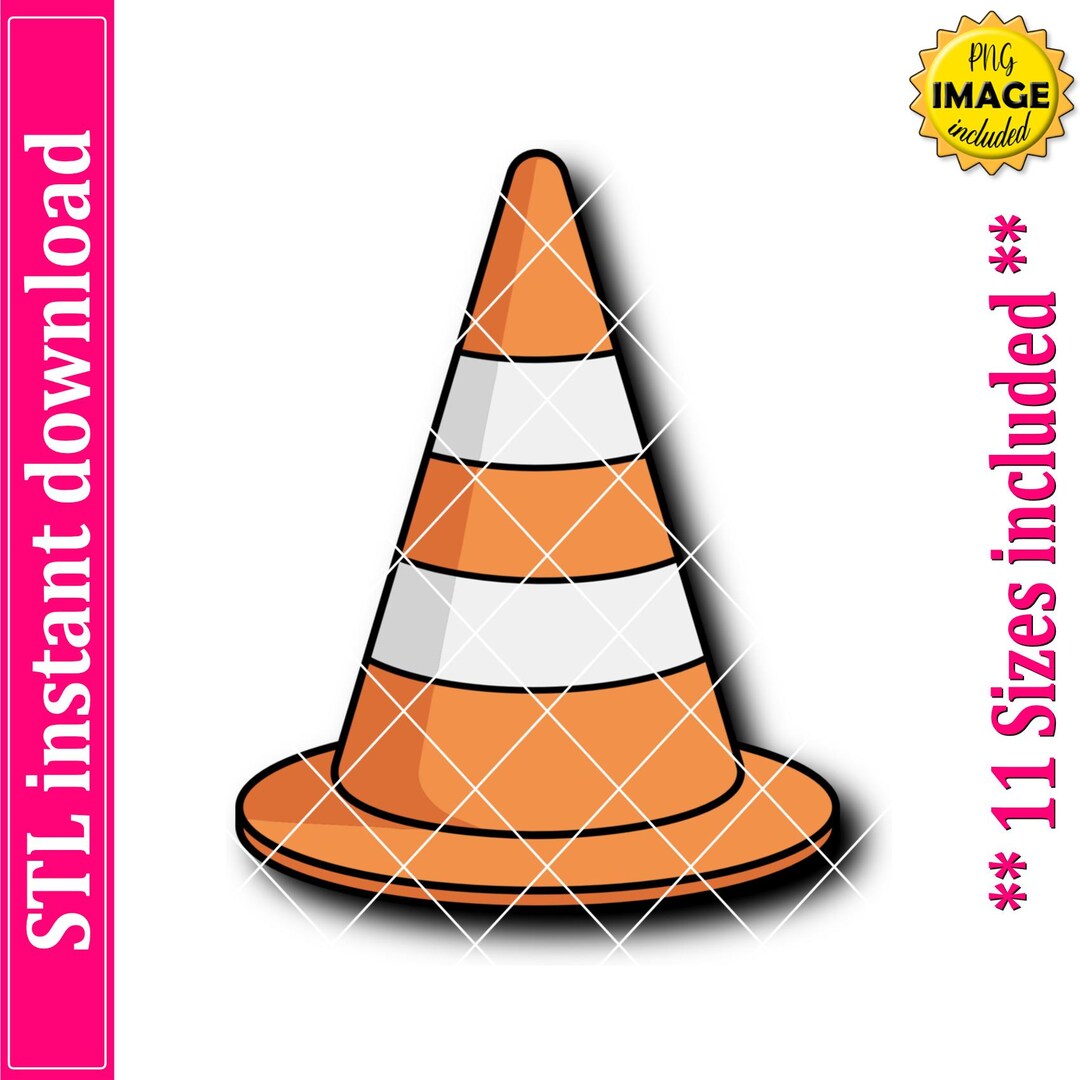 Traffic Cone Cookie Cutter STL File, 11 Sizes (digital Download) - Etsy