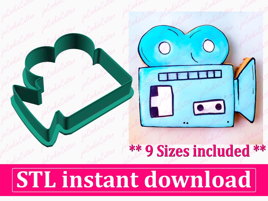 Vintage Cinema Camera Cookie Cutter STL File Instant Download, STL ...