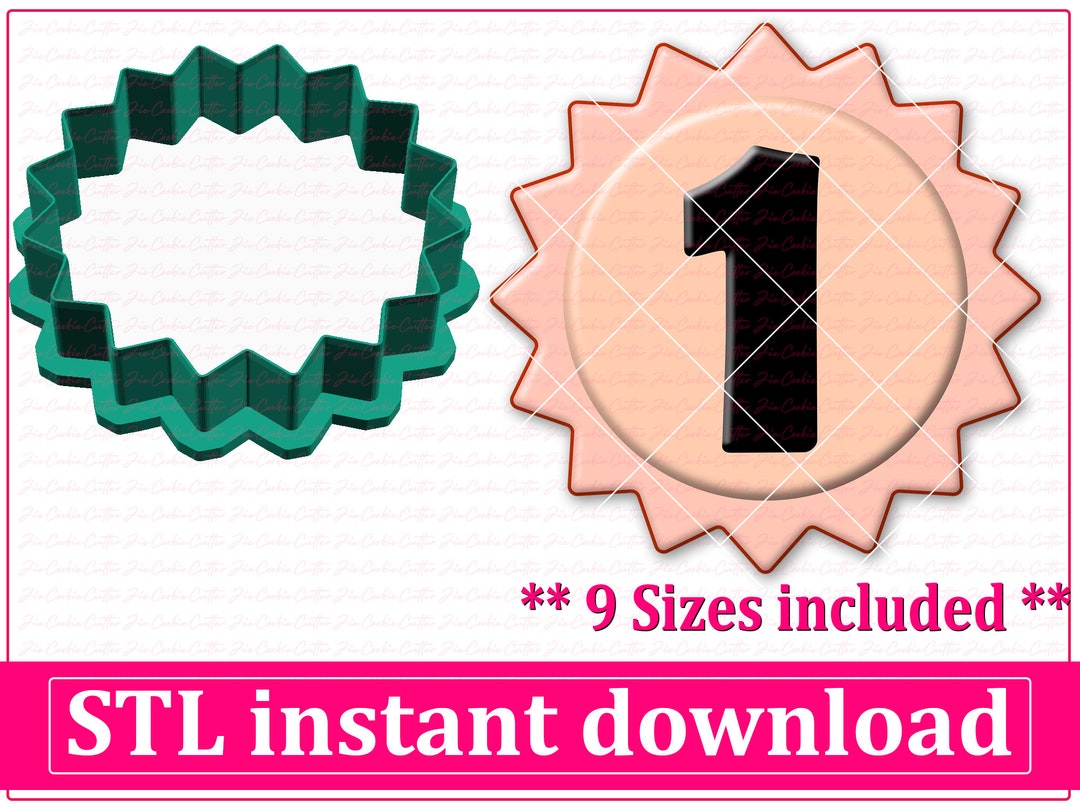 Plaque Cookie Cutter STL File Instant Download, STL Cookie Cutter File ...