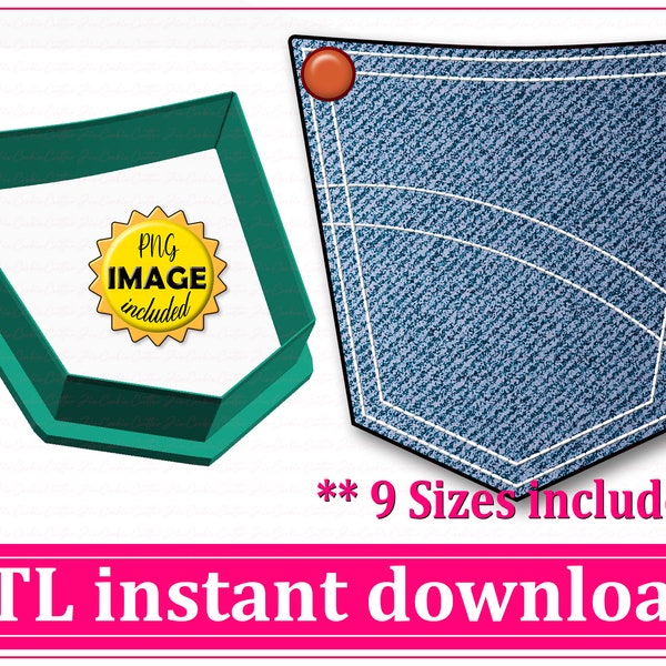 Denim Pockets - Etsy