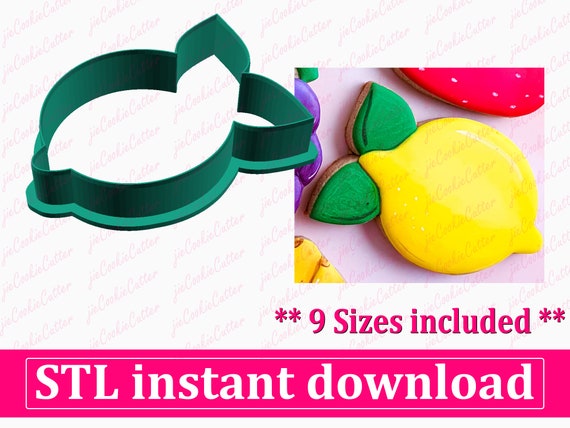 Lemon Cookie Cutter STL File Instant Download STL Cookie - Etsy