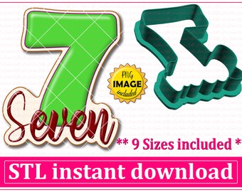 Seven Plaque Cookie Cutter STL File Digital Download - Etsy