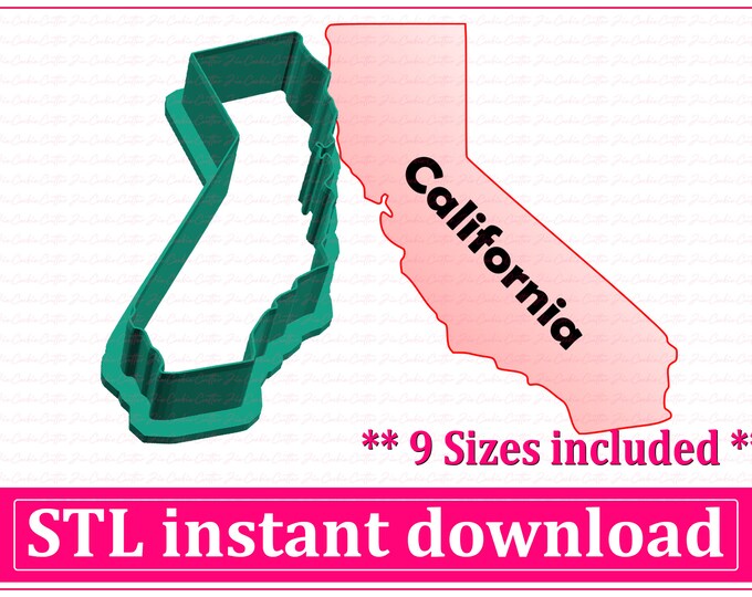 California State Shape Cookie Cutter - Etsy