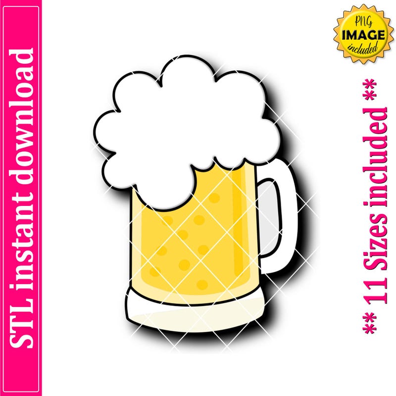 Beer Cookie Cutter Stl File - Etsy