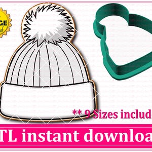 Snow Cap Cookie Cutter STL File Instant Download, STL Cookie Cutter ...