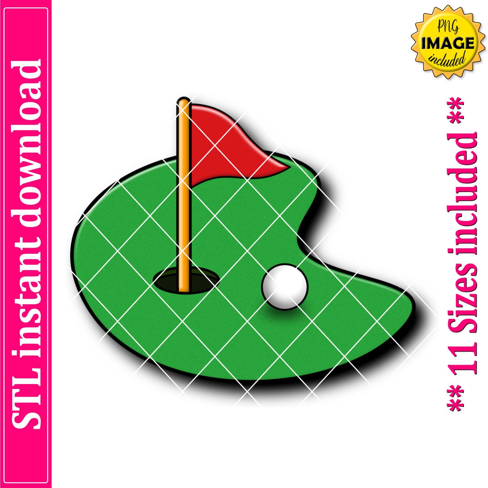 Golf Putting Green Cookie Cutter STL File, 11 Sizes (digital Download ...