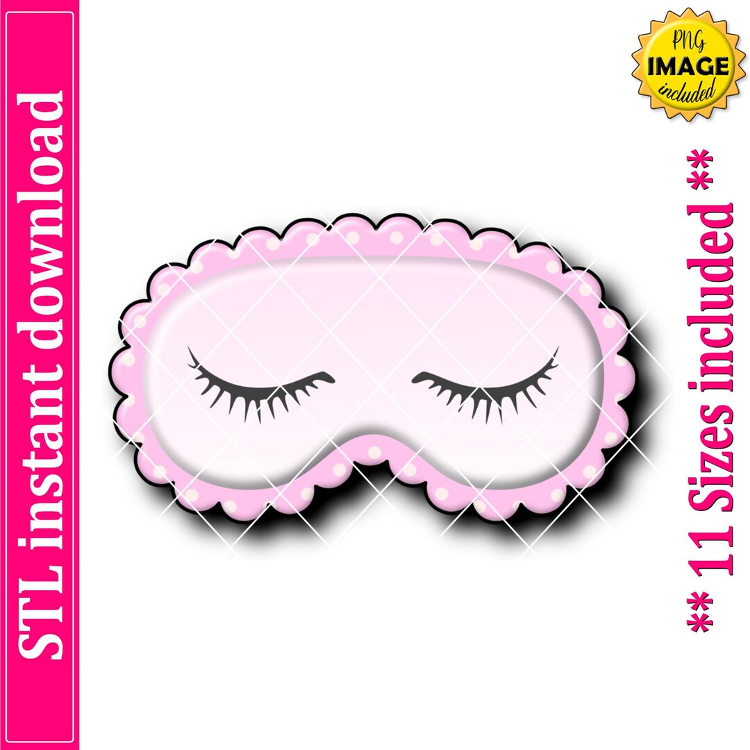 Sleep Mask Cookie Cutter STL File, 11 Sizes (digital Download) - Etsy