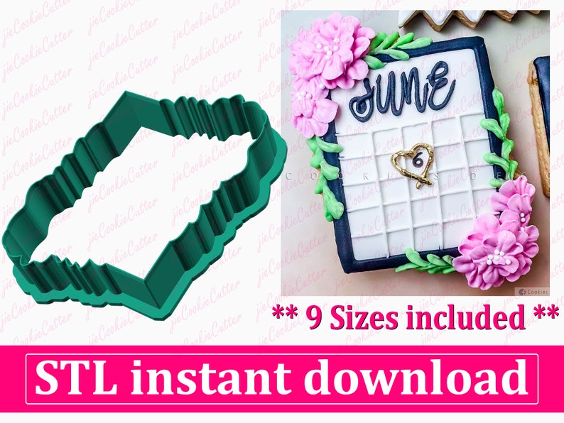 Plaque Cookie Cutter STL File Instant Download STL Cookie - Etsy