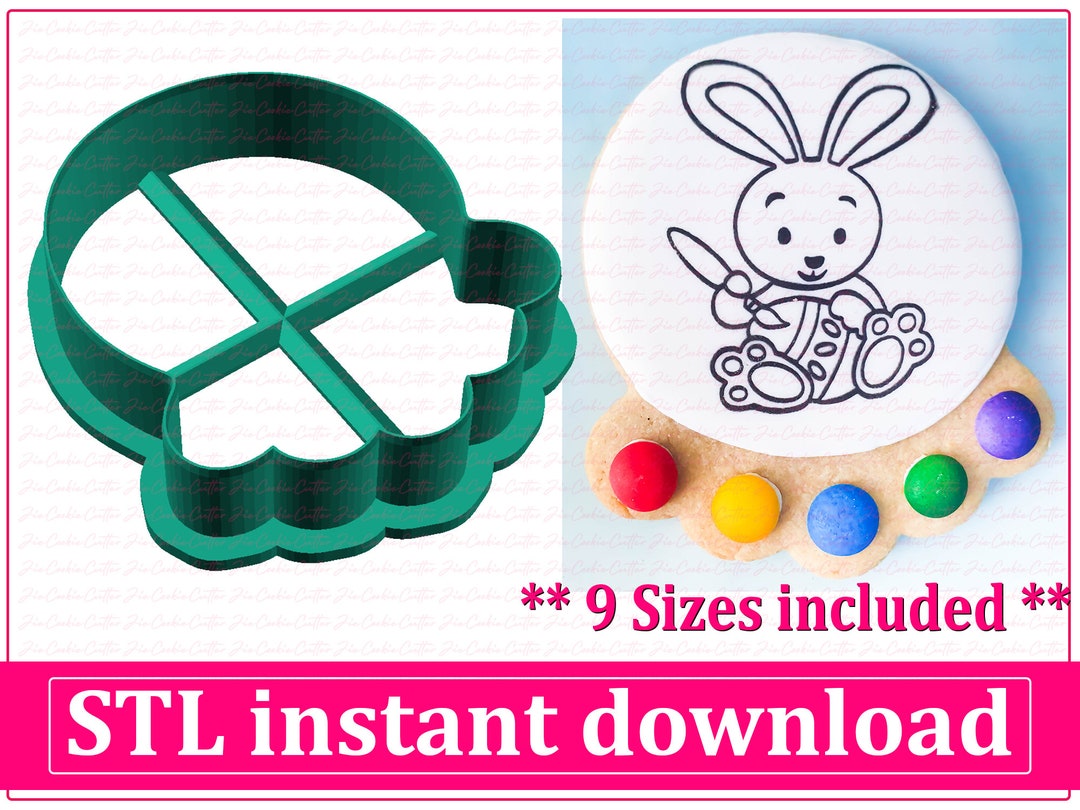 PYO Paint Your Own Cookie Cutter STL File Instant Download, STL Cookie ...