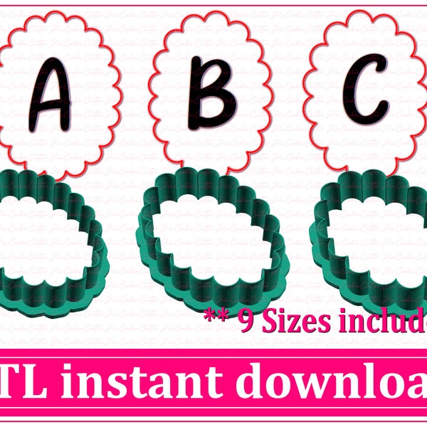 Oval Scallop Circle - Etsy