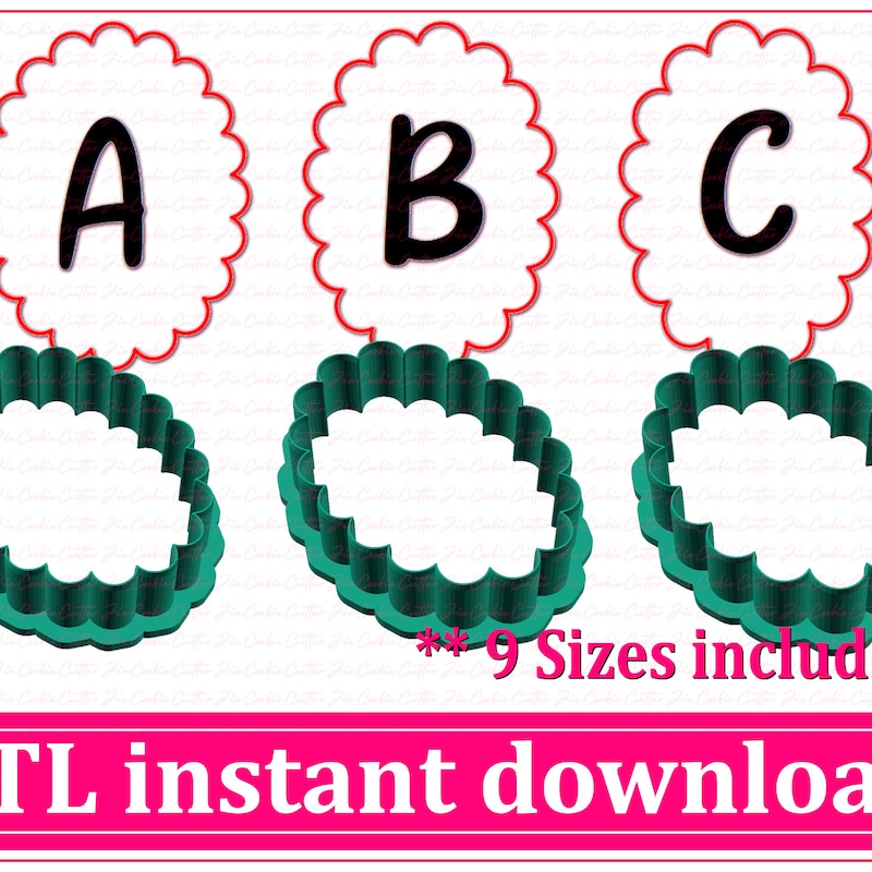 Oval Scallop Circle - Etsy