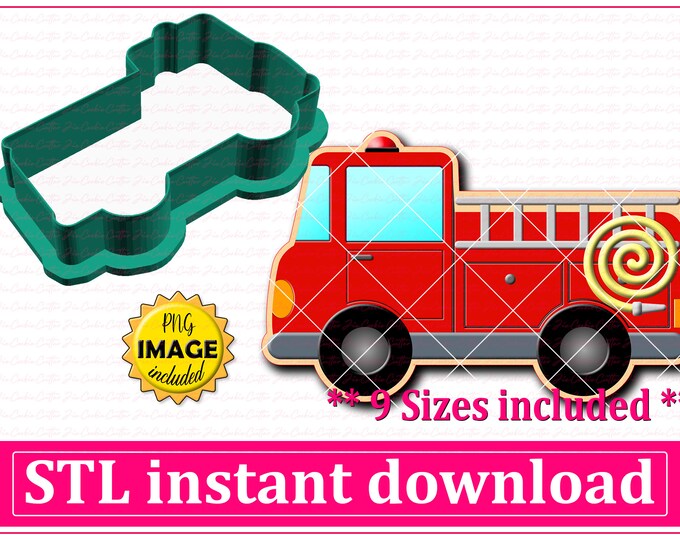 Firetruck Cookie Cutter - Etsy