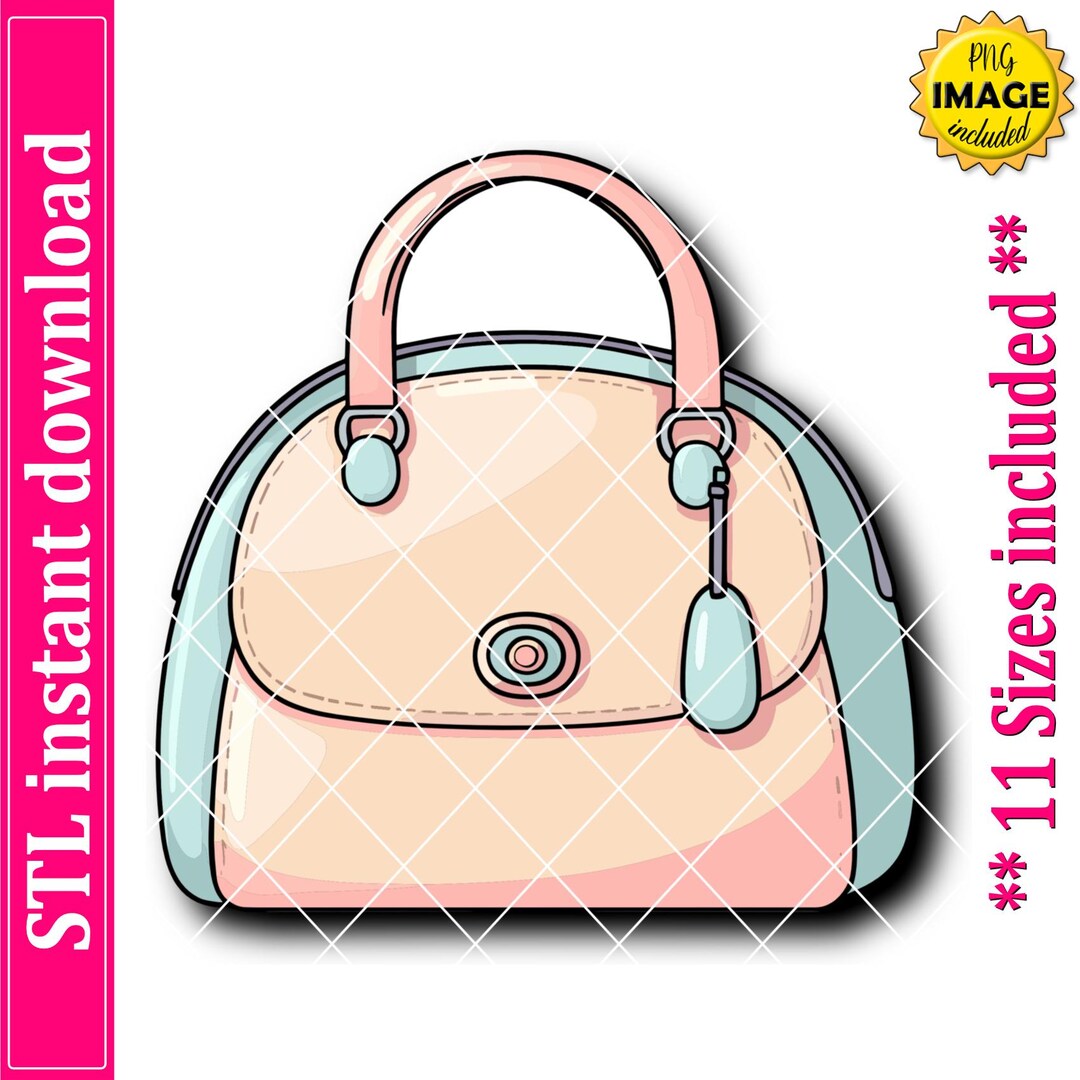 Handbag Cookie Cutter STL File Instant Download, STL Cookie Cutter File ...
