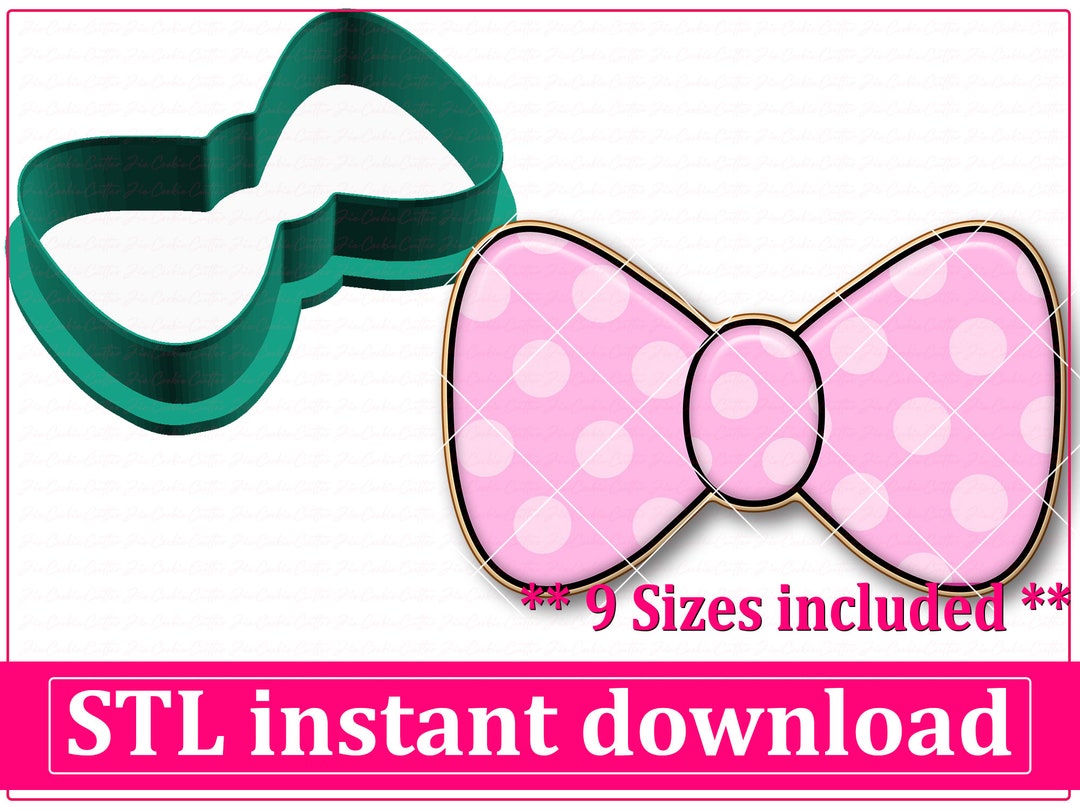 Bow Tie Cookie Cutter STL File Instant Download STL Cookie - Etsy
