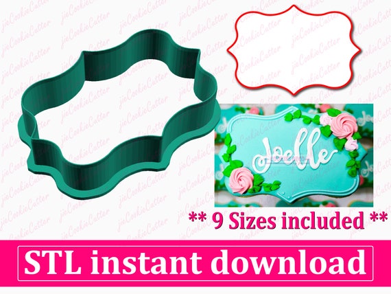 Plaque Cookie Cutter STL File Instant Download STL Cookie - Etsy